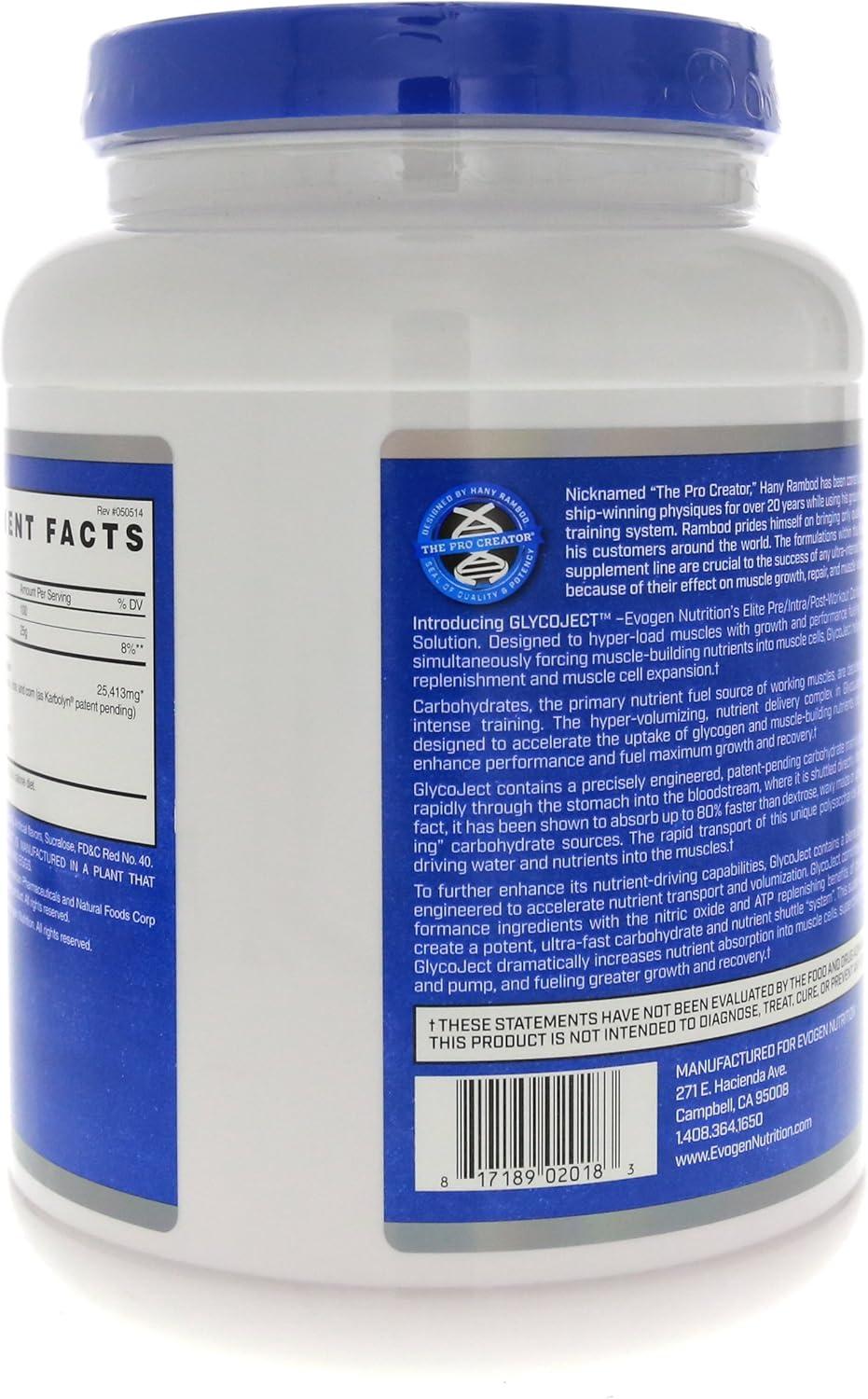 Evogen GlycoJect - Extreme Karbolyn Carbohydrate Powder Cherry | 36 ...