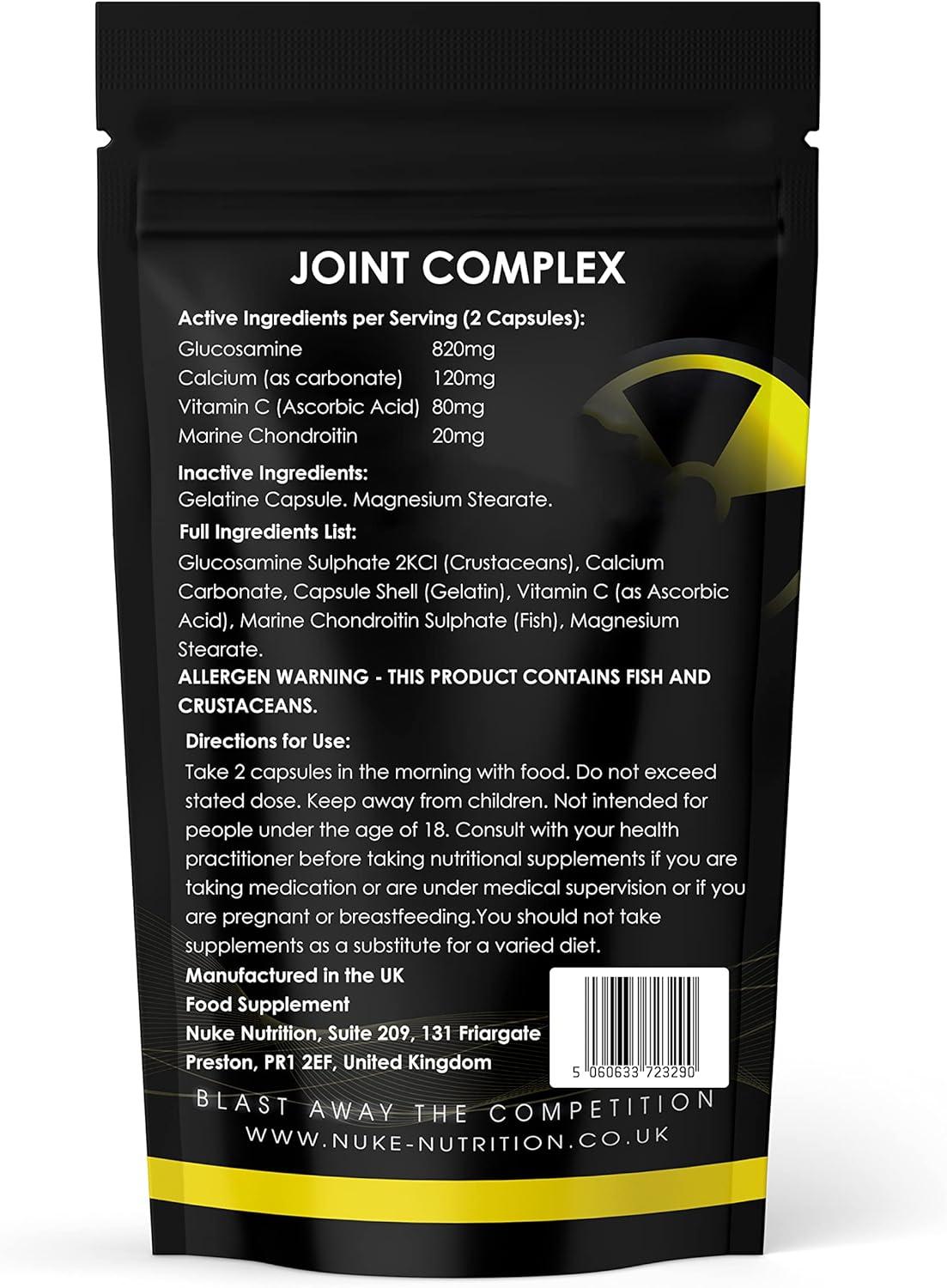 Nuke Nutrition High Strength Glucosamine with Chondroitin - 120 ...