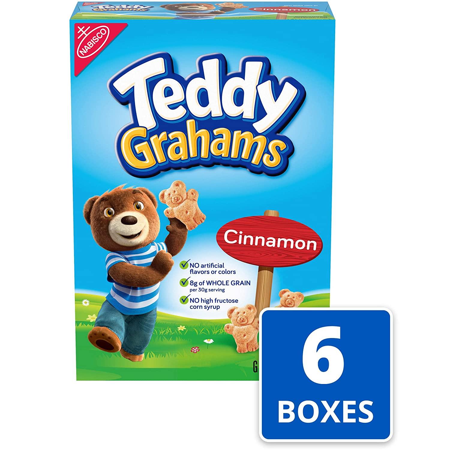 Teddy Grahams Cinnamon Graham Snacks - 6 Packs, 10 Ounce Boxes | Buy ...