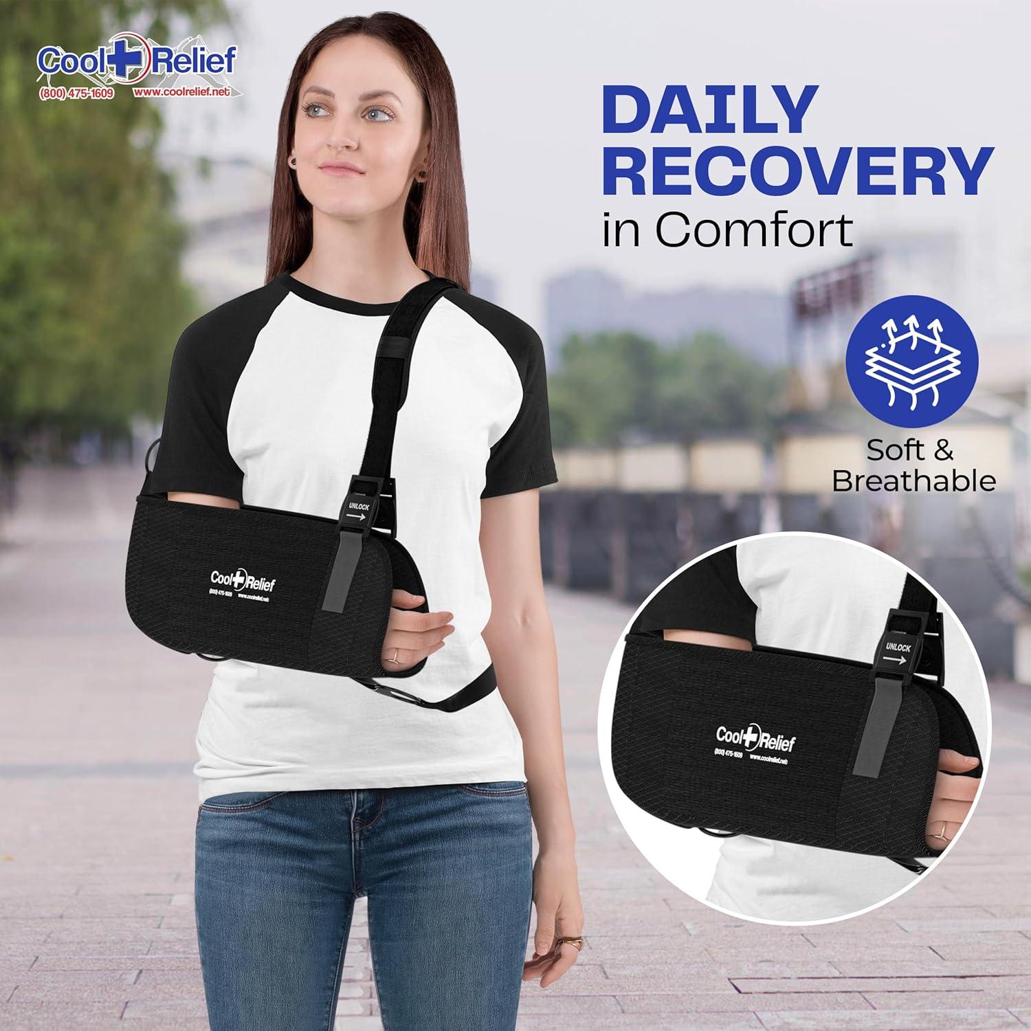 MagnaSling Arm Sling - Comfortable Shoulder Immobilizer for Surgery ...