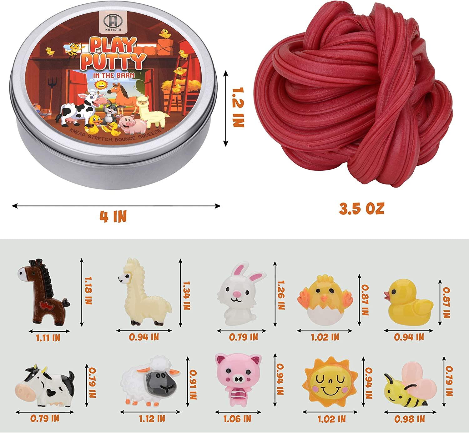 INNER-ACTIVE Play Putty Therapy Putty with Charms | Medium Resistance ...