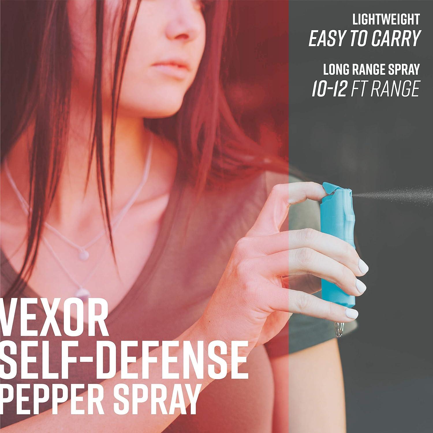 Zarc Vexor Police Strength Pepper Spray Flip-Top Finger Grip 20+ Shots ...