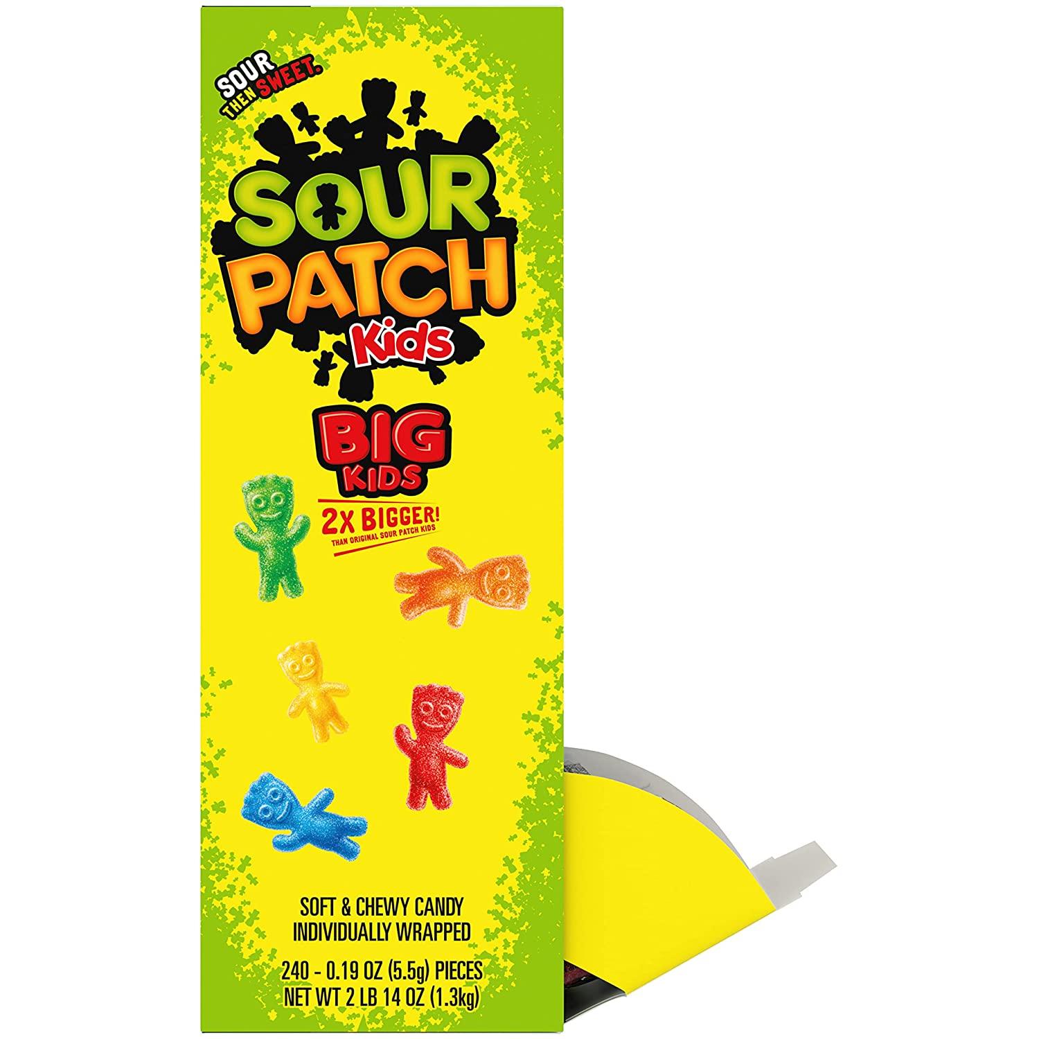 SOUR PATCH KIDS Big Soft & Chewy Halloween Candy - 240 Count Box | Buy ...