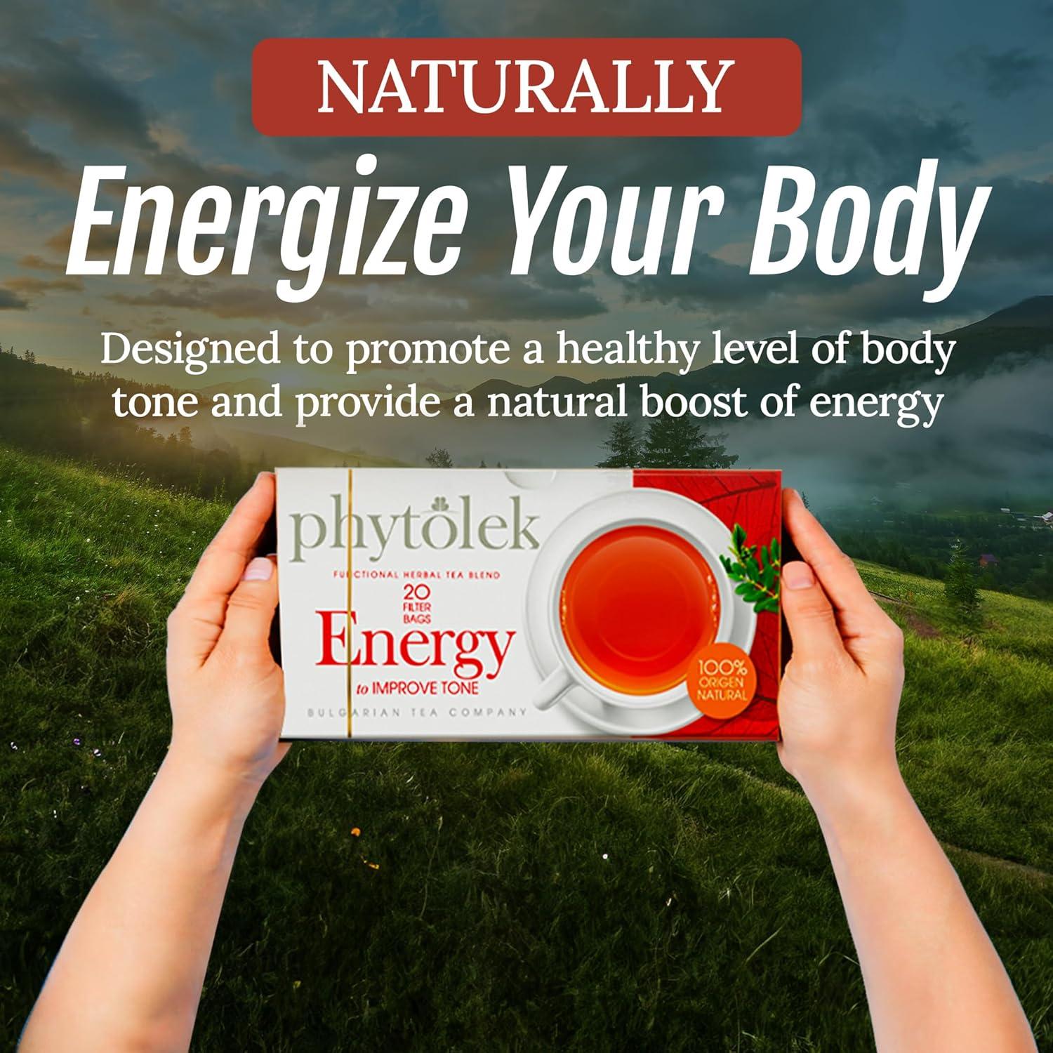 KUKER Energy Tea: Herbal Black Tea & Guarana Infused Blend for Body ...