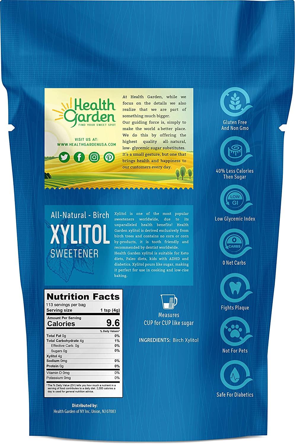 GoSupps.com - Health Garden All Natural Birch Xylitol Sweetener 16 oz ...