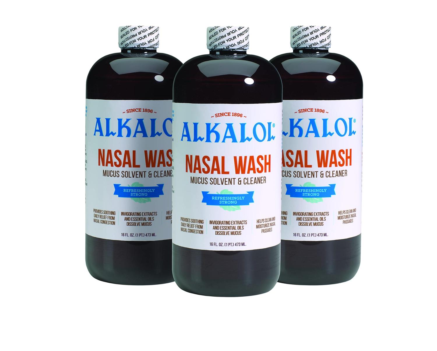 Alkalol Original Nasal Wash Solution 3-Pack - 16 fl oz x 3 | Buy Now ...
