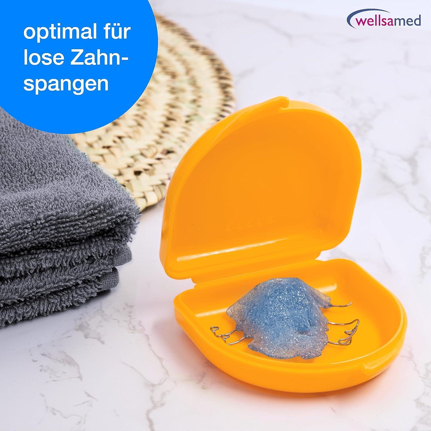 Wellsamed Orthodontic Splint Box Classic - Orange | Ideal Storage for ...