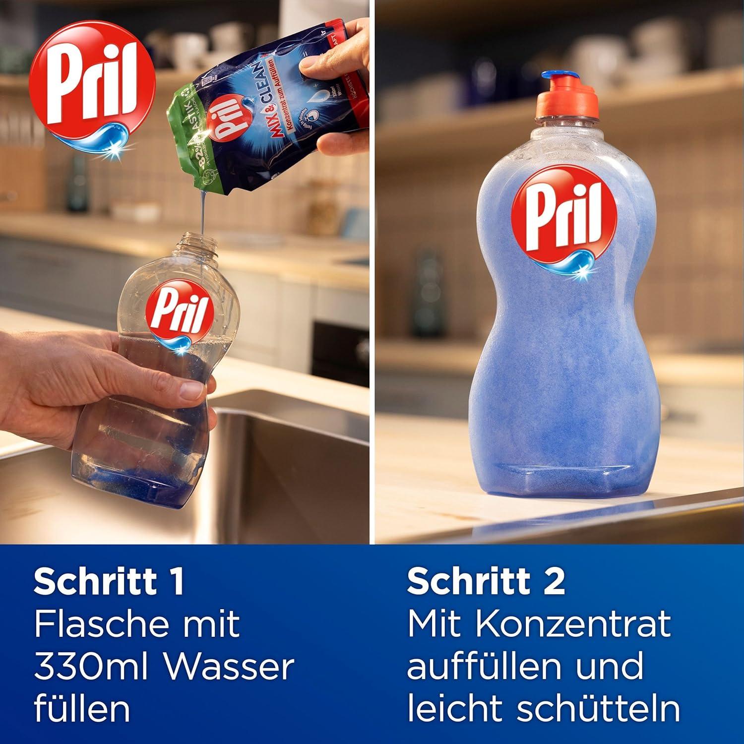 Pril Mix & Clean Concentrate Hand Dishwashing Detergent 12x120ml | 82% ...