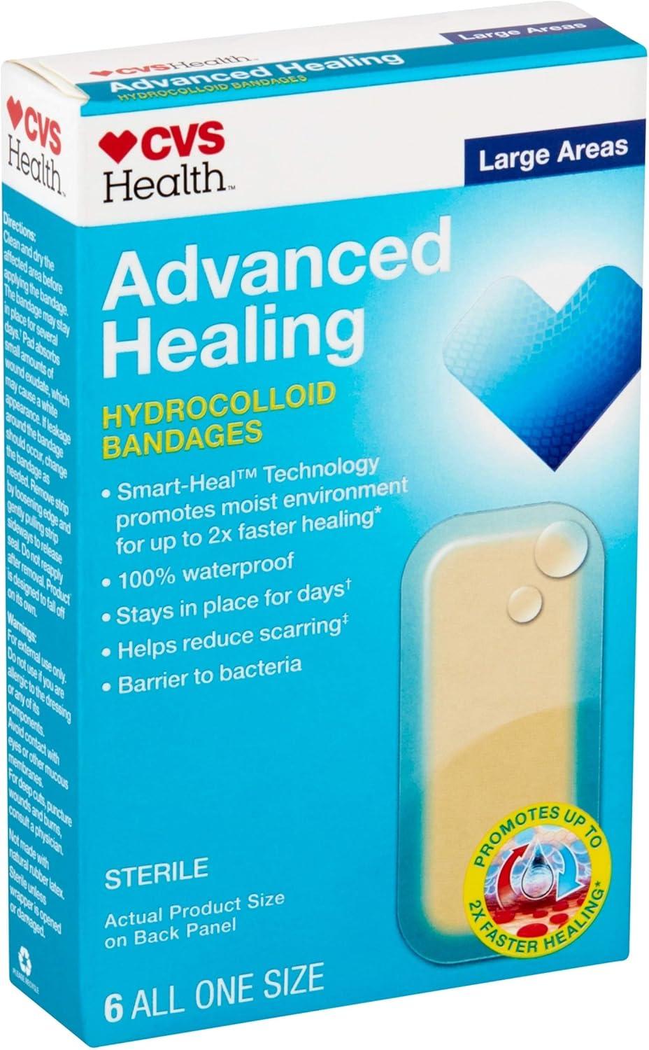 CVS Health Advanced Healing Hydrocolloid Bandages for Large Areas ...