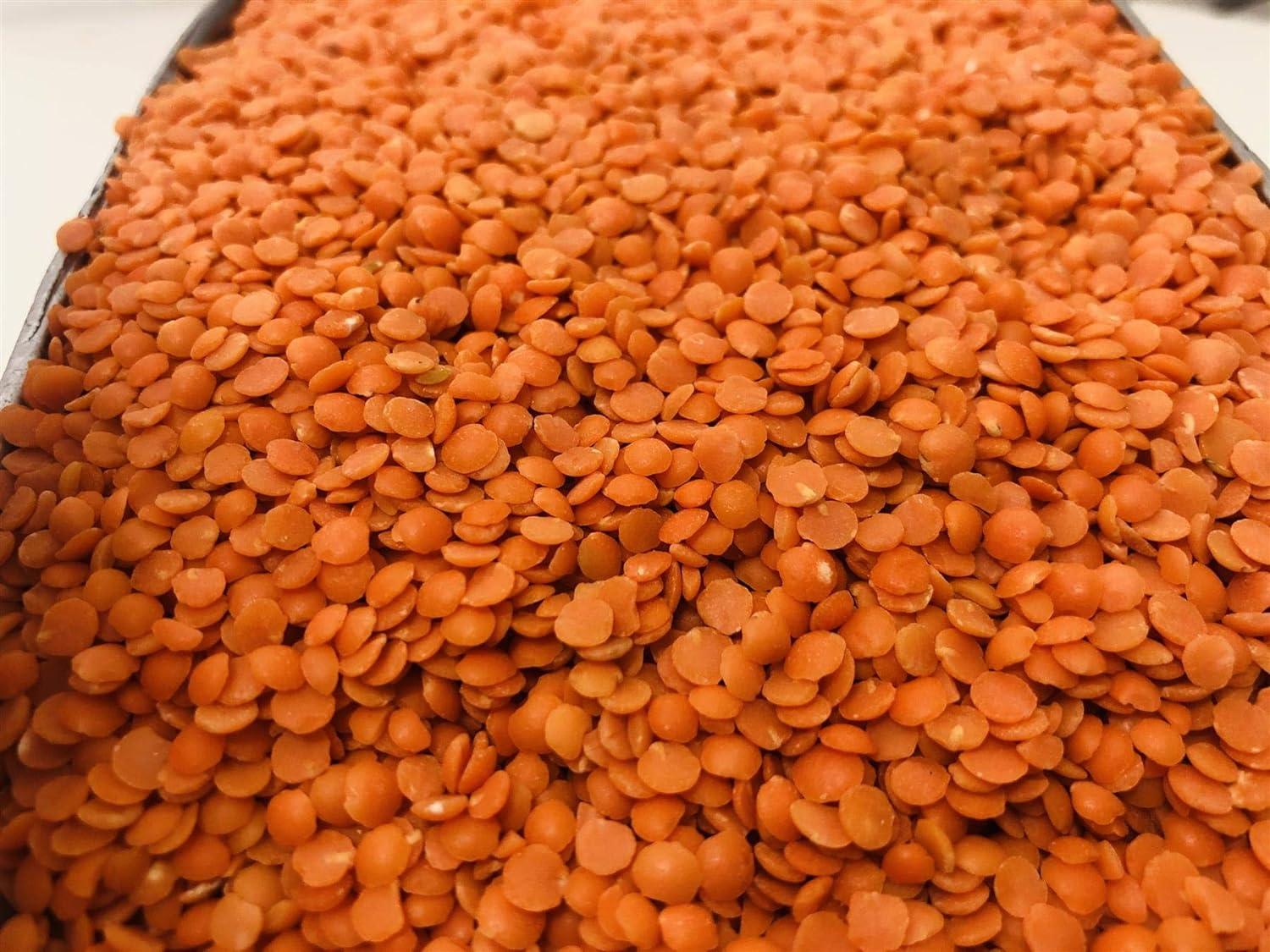 Aksoy Premium Quality Red Split Lentils 5KG - High-Quality 5.0 Kilogram ...