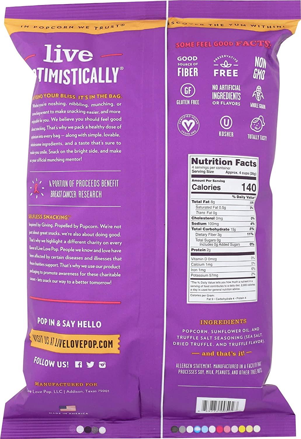 Live Love Pop Truffle Popcorn Salt - Gourmet Flavor, 4.4 oz | Buy Now ...