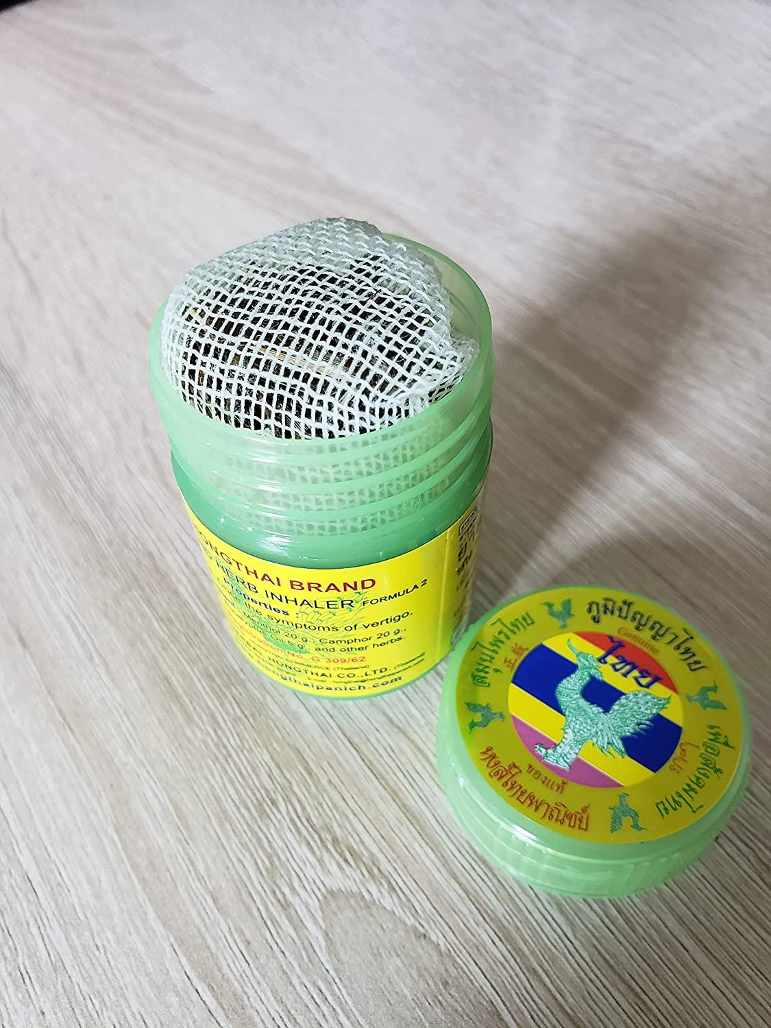 Hong Thai Brand Compound Herb Inhaler Formula 2 - Natural Relief for ...