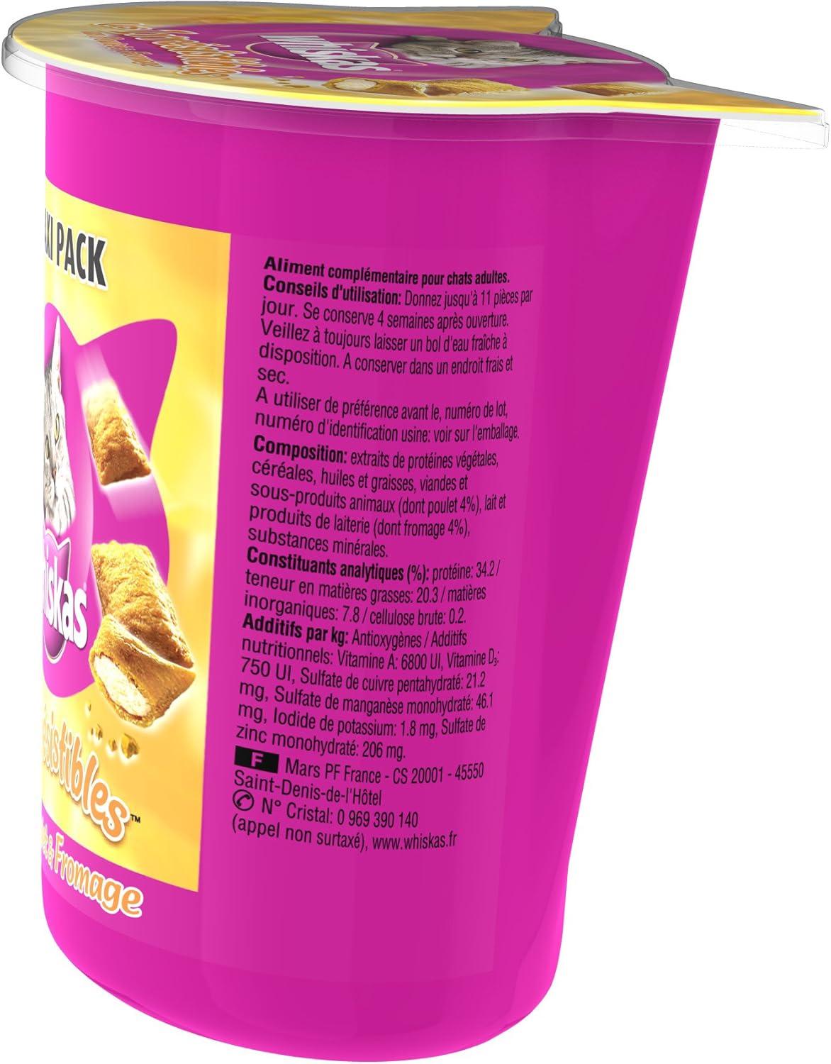 Buy WHISKAS Les Irr sistibles Chicken & Cheese Maxi Pack (105g x10 ...