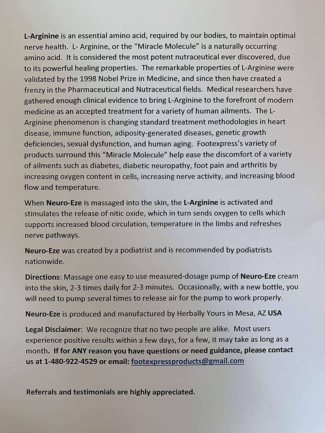 Neuro-Eze Neuropathy Cream - Fast-Acting Relief for Nerve Pain | Buy ...