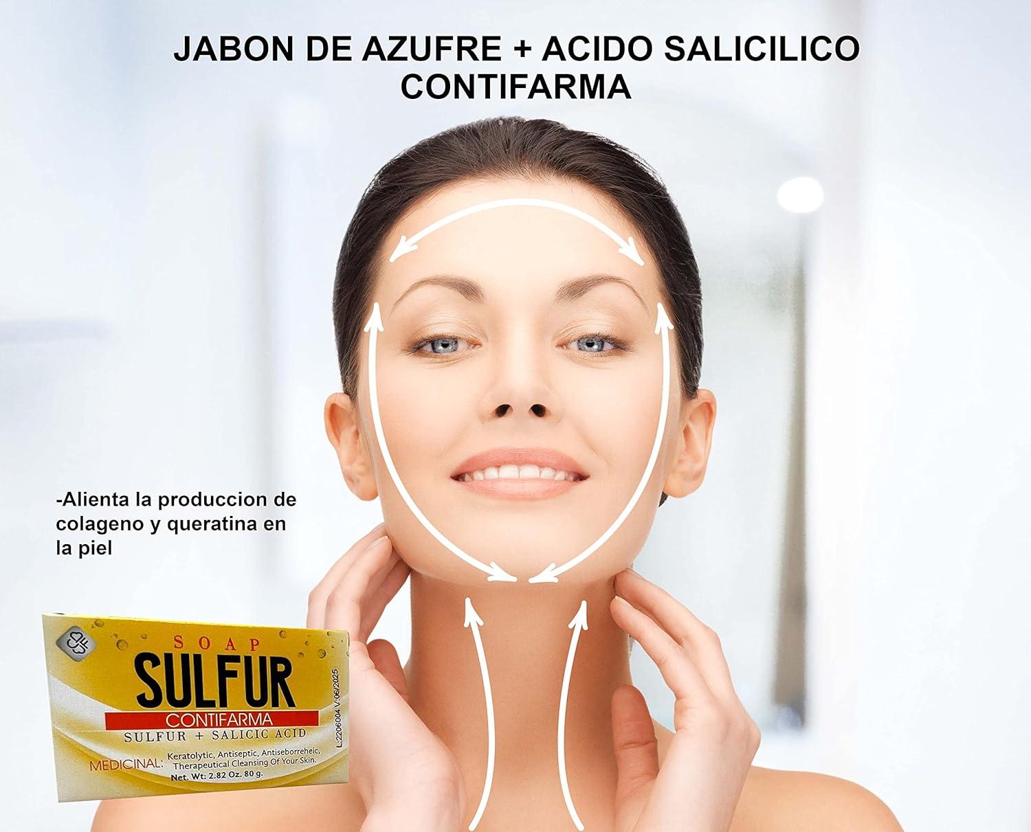 Sulfur & Salicylic Soap Acne Treatment (3 Pack) - Jab n de Azufre ...