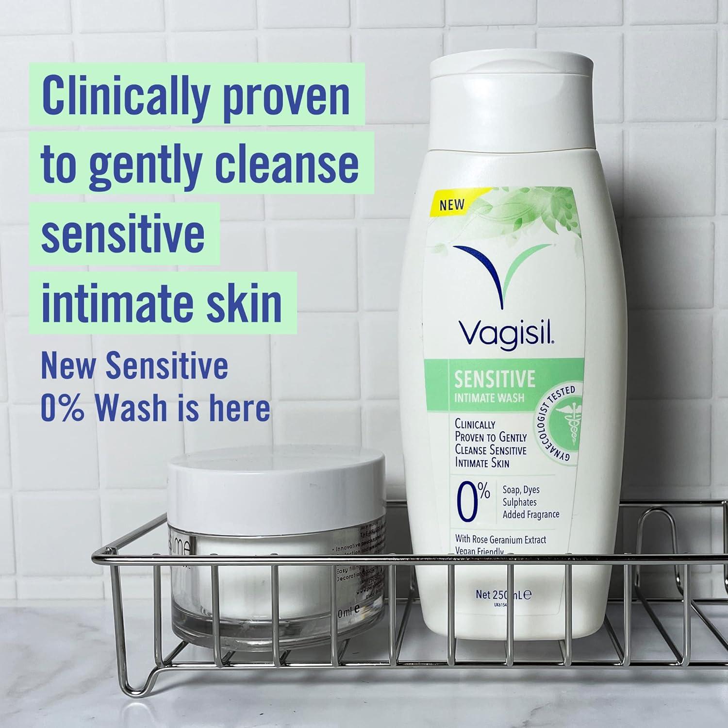 Vagisil Sensitive Intimate Wash - pH Balanced, Soap-Free, Dye-Free ...