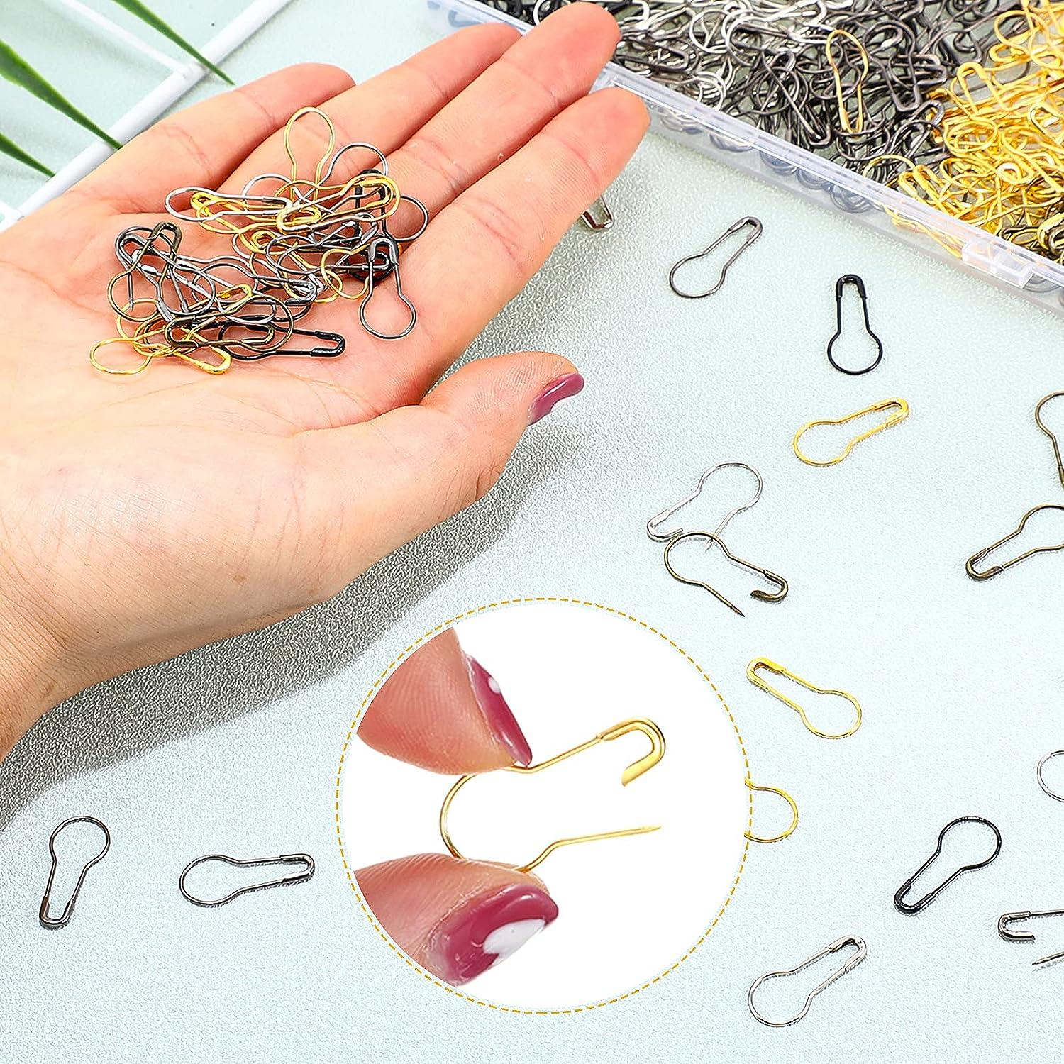500 Metal Gourd Pin Safety Bulb Pins for Sewing Crafts - Silver, Black ...