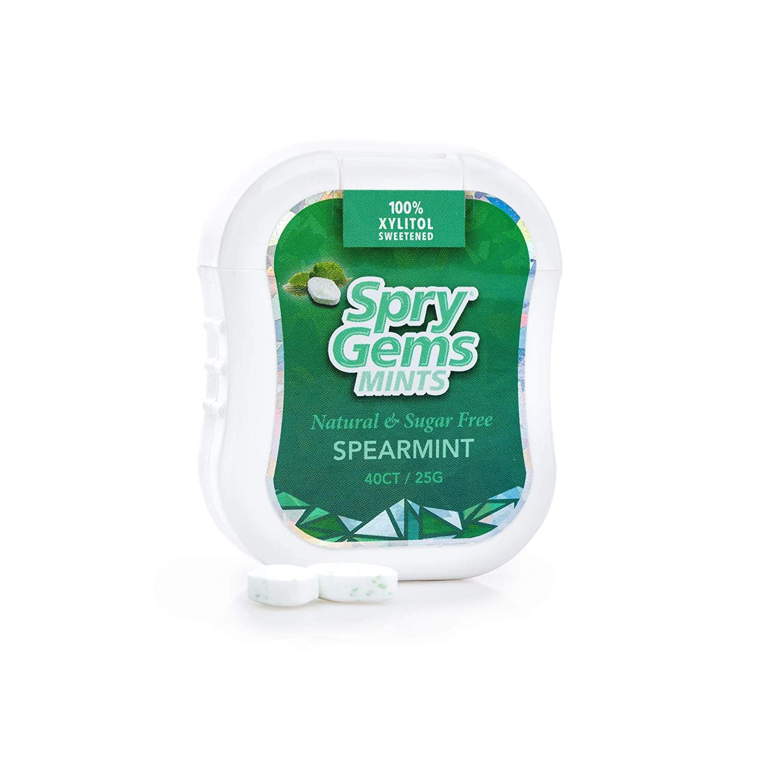 Xlear Spry Spearmint Gems Mints - 40 Count | Sugar-Free Freshness | Buy ...