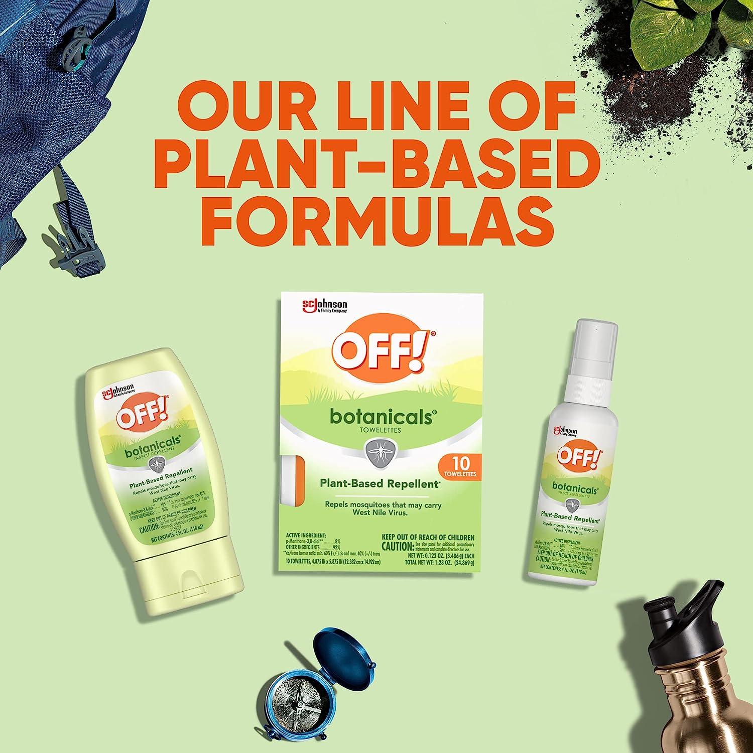 OFF! Botanicals Plant-Based Bug Spray 2 oz | Natural Insect Repellent ...