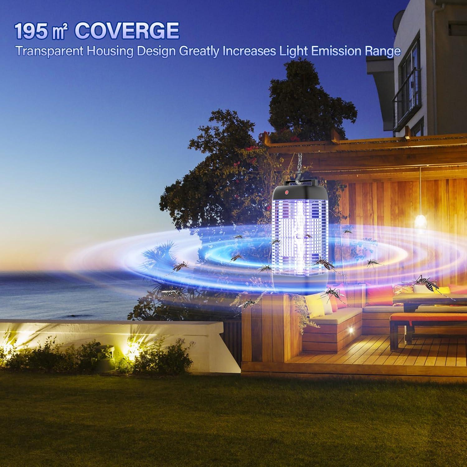 Fethfire Insect Destroyer - Electric Mosquito Trap with Transparent ...