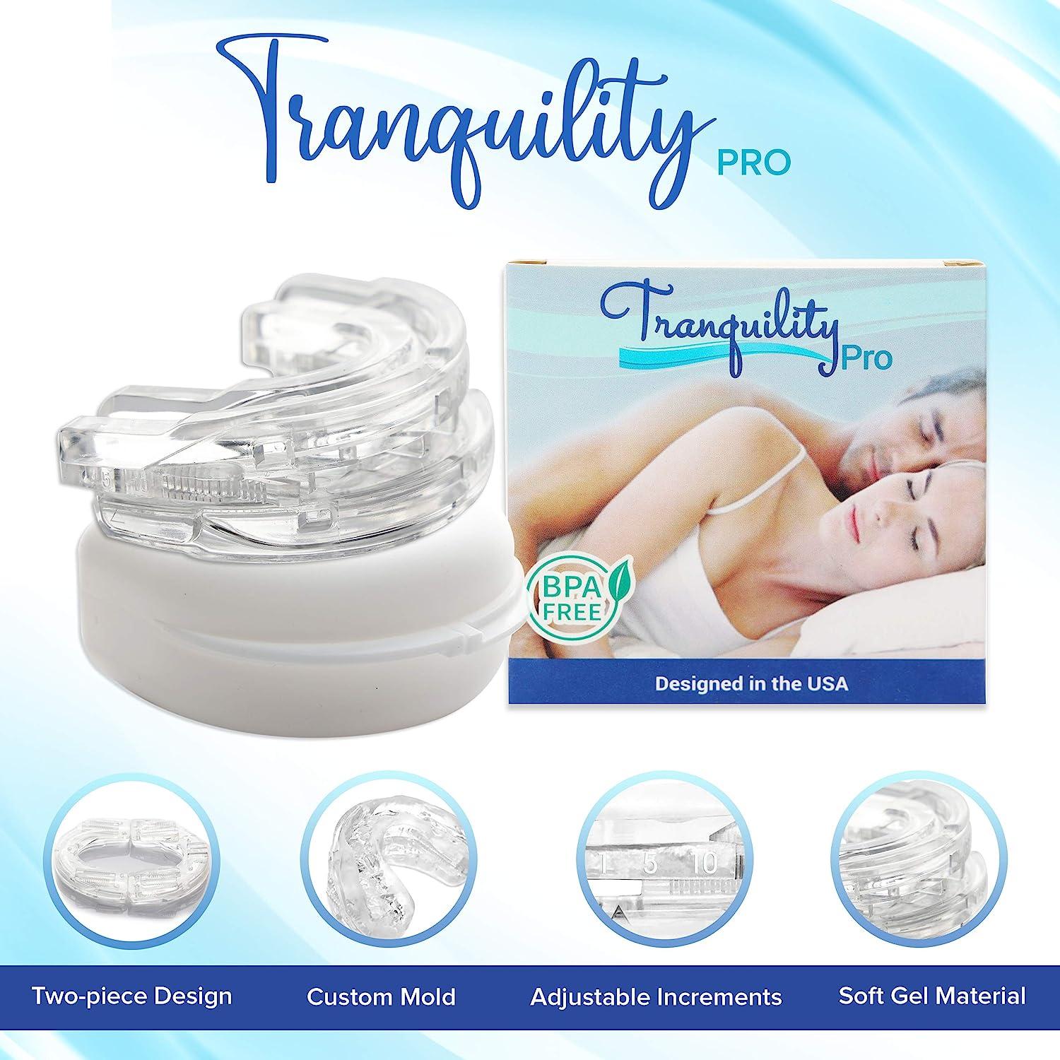 Tranquility PRO 2.0 Anti-Snoring Mouth Guard - Adjustable Night Time ...