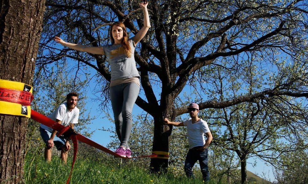 GIBBON Classicline Red Edition XL 82-Feet Slackline Set - Premium ...