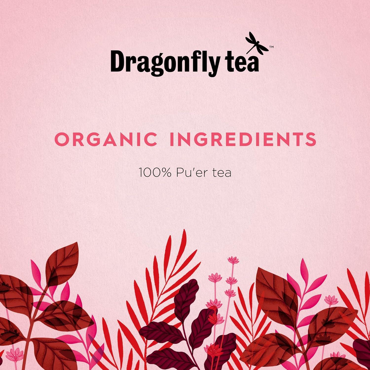 Dragonfly Good Dragon Pu'er Tea | 20 Organic Tea Bags Digestive Tea ...
