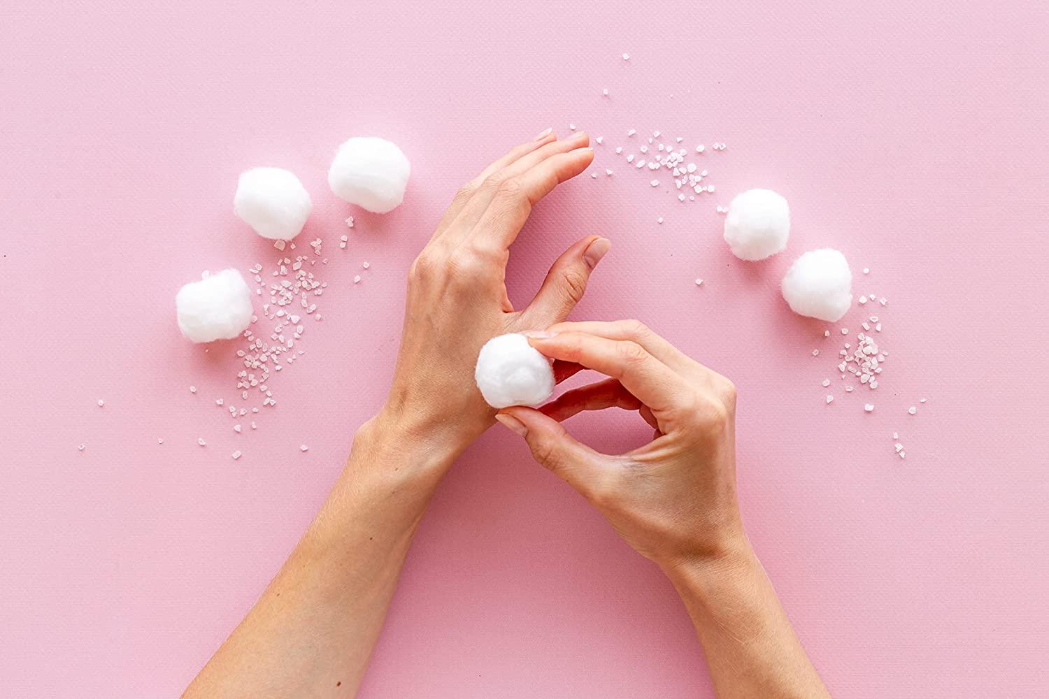 DecorRack 3000 Mini Cotton Balls - 100% Natural, Soft & Absorbent for ...