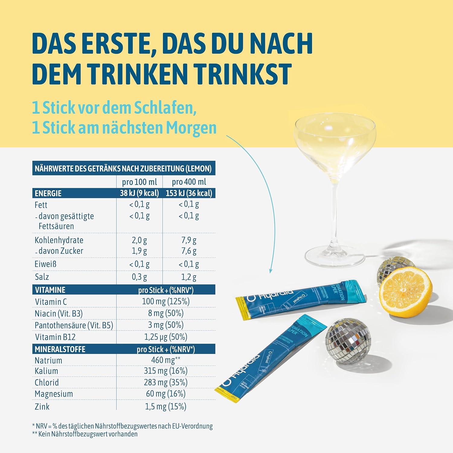 Hydraid Hydration Helper | Carbohydrate Electrolyte Powder | 25 Portions | Lemon Flavor ...