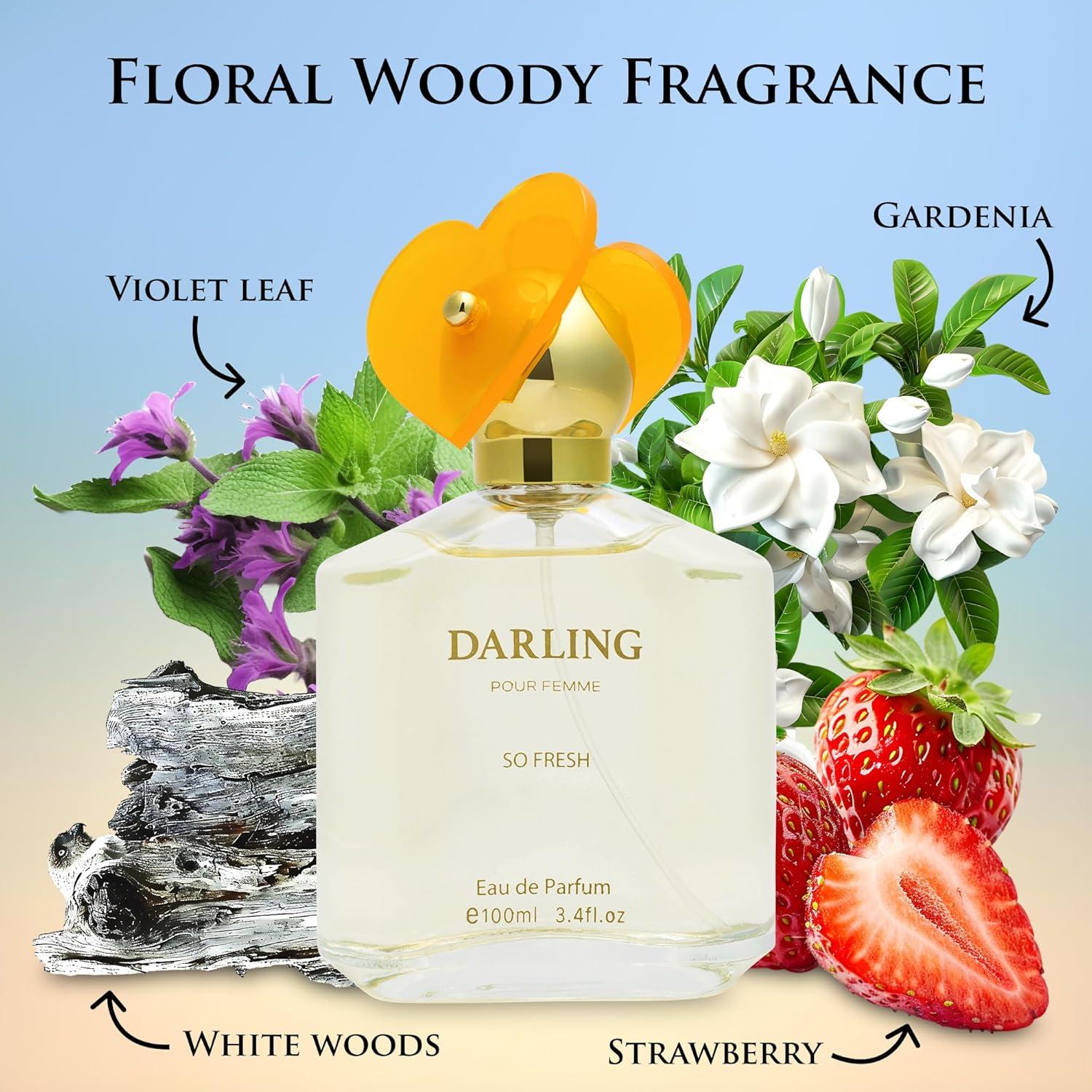 Darling for Women Eau De Parfum- Floral & Woody Fragrance - Top Notes ...