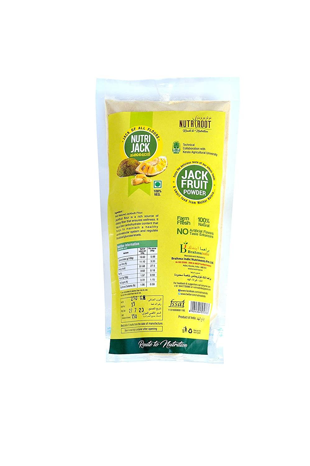 Nutriroot Nutri Jack Jackfruit Flour 250g - Raw Jackbulb Powder (1 Pack ...
