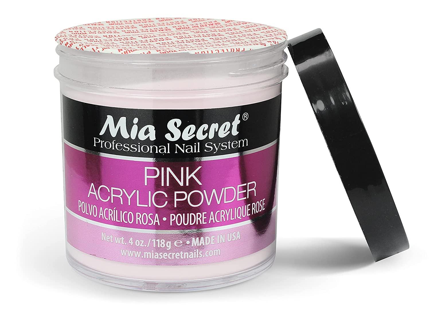 Mia Secret Pink Acrylic Powder 4 oz. - Professional-Grade Nail ...