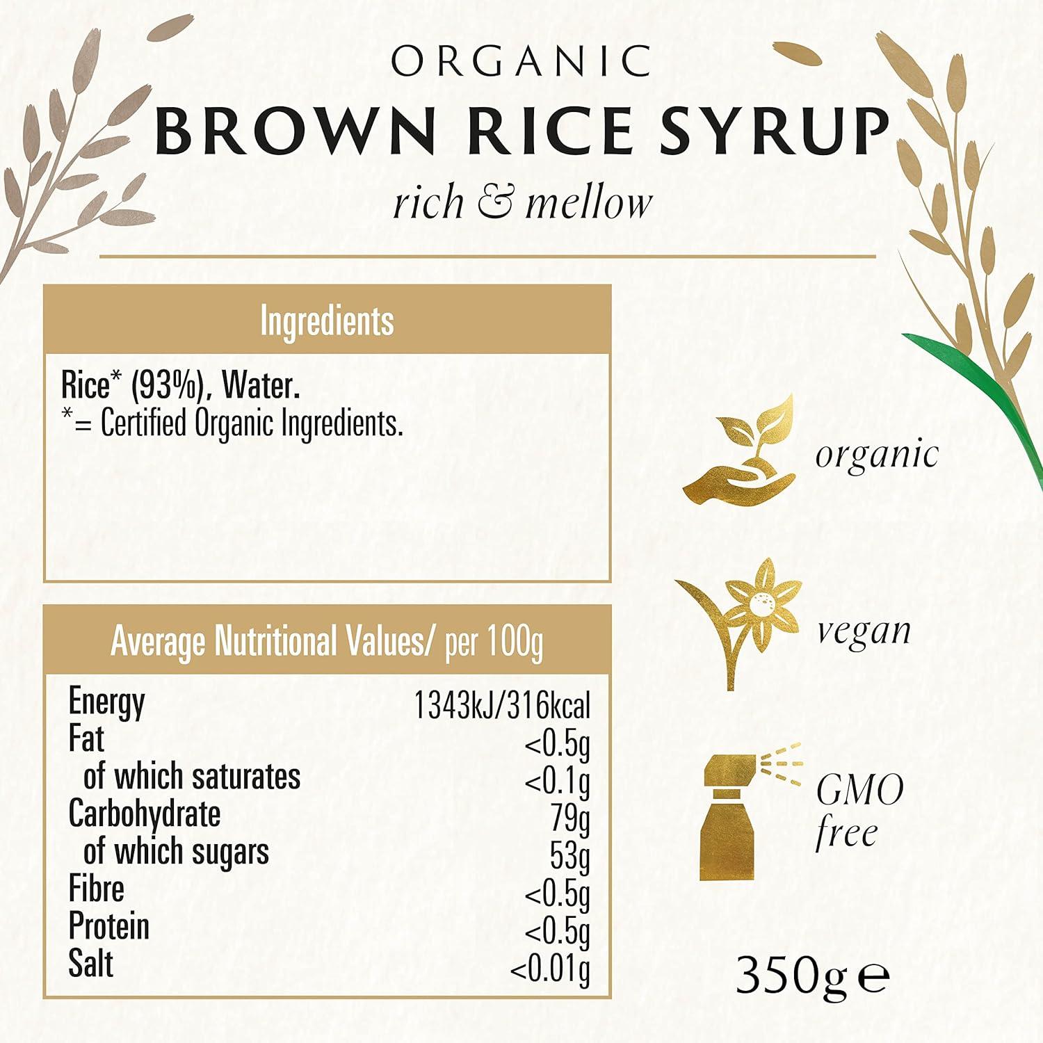 Biona Organic Rice Syrup 350g - Natural Sweetener for Baking and ...