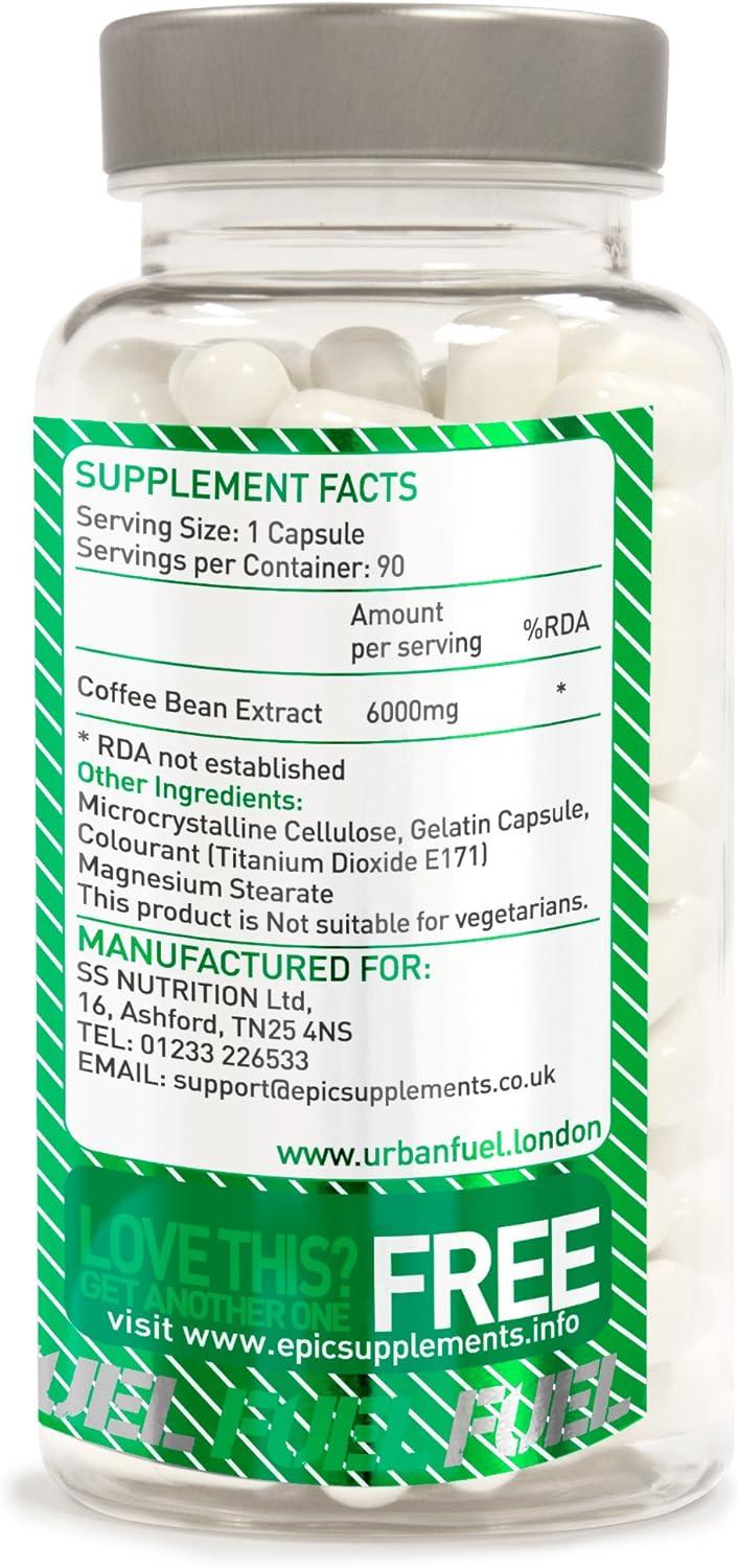 Urban Fuel Active Green Coffee Max Strength 6000mg - Premium GCA ...