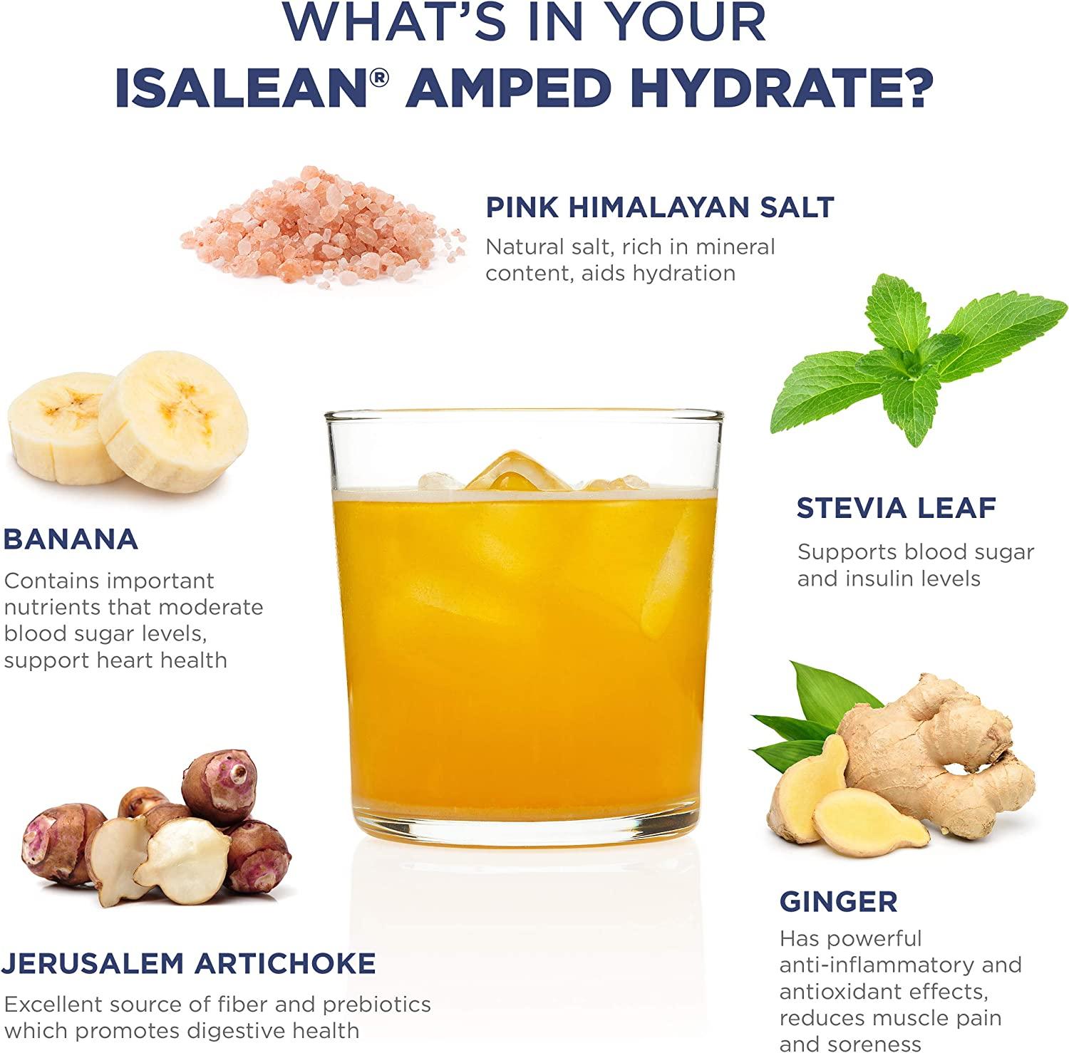 Isagenix Amped Hydrate Sticks 24 Packets of Drink Mix (Orange) | Buy ...