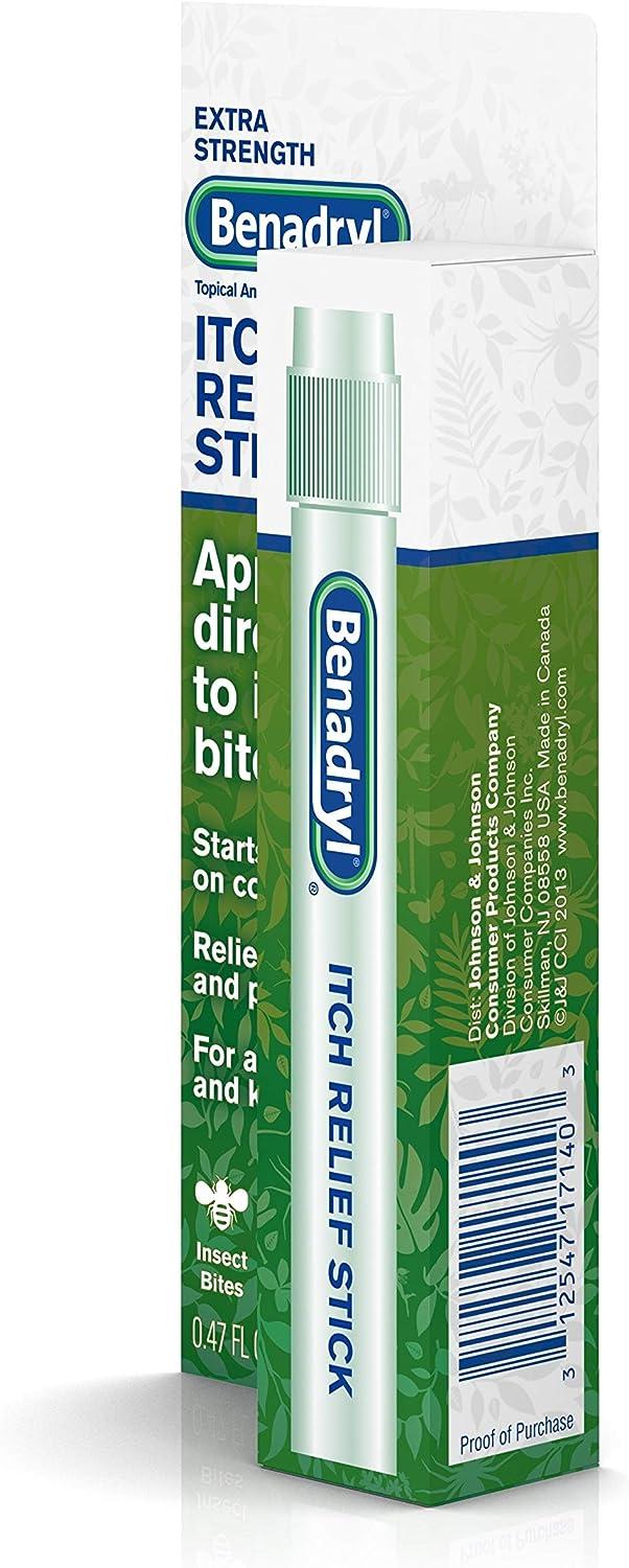 Benadryl Extra Strength Itch Relief Stick | Topical Analgesic for Skin ...