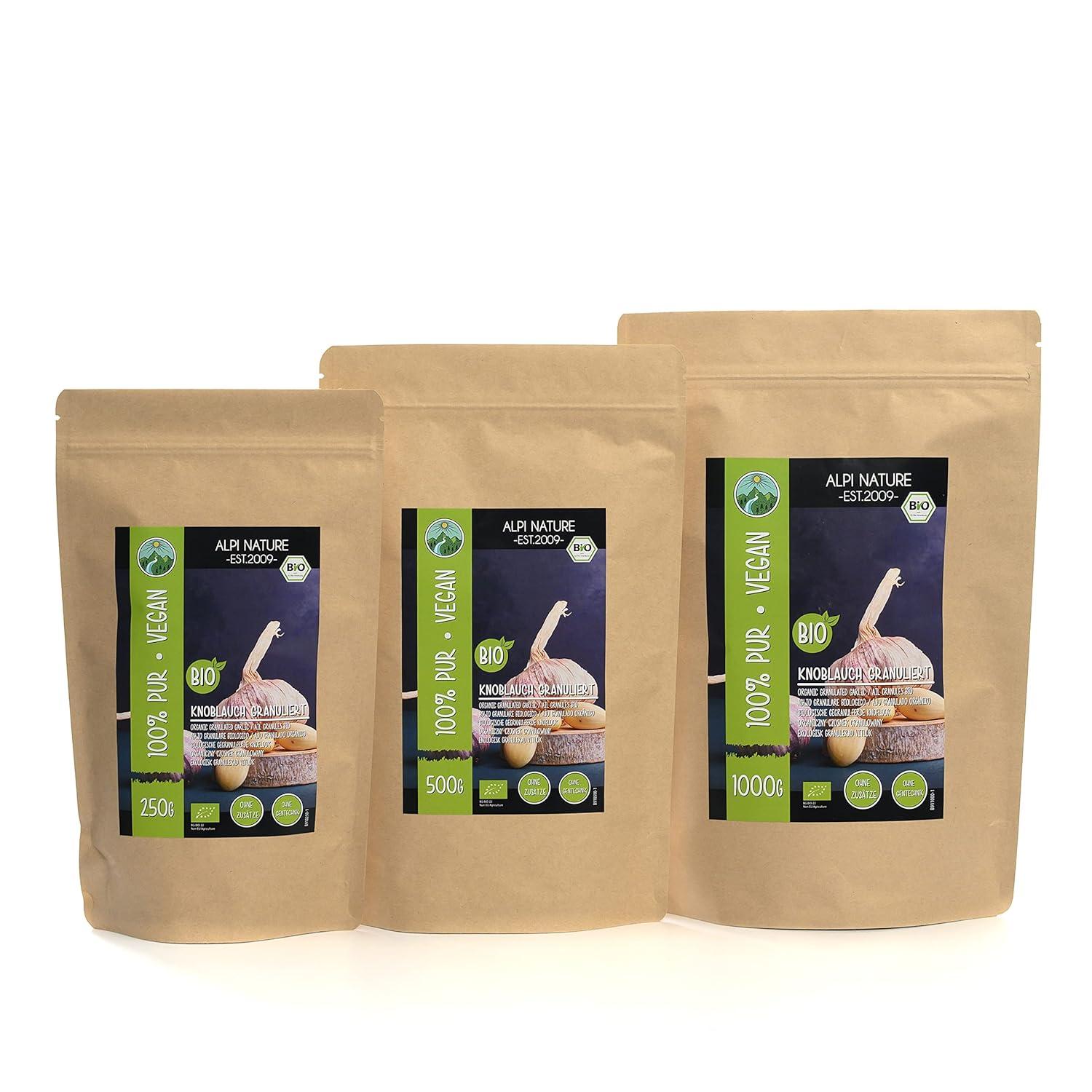 Organic Garlic Granules 1kg - 100% Pure & Natural Laboratory Tested Bio ...