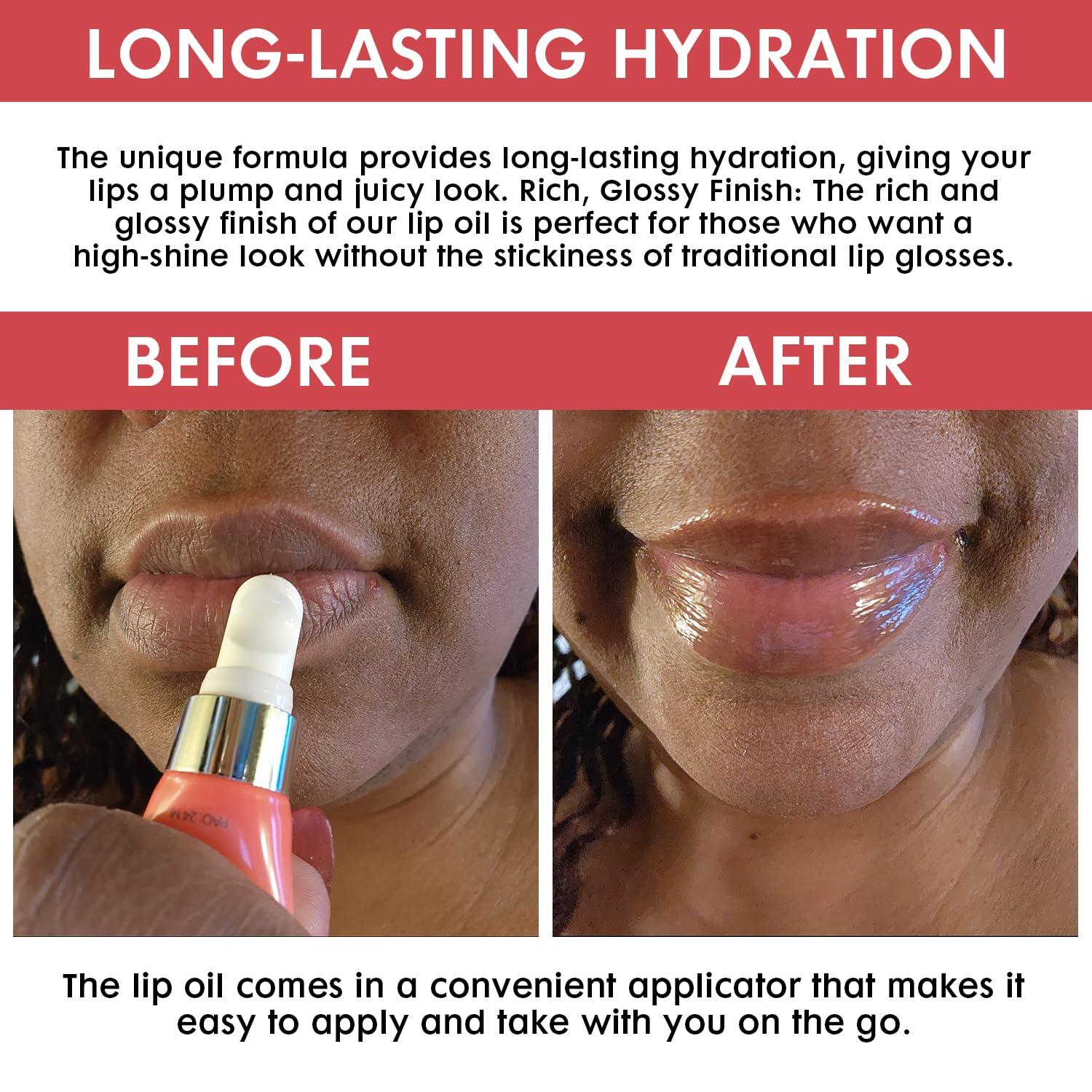 Lip Oil with Black Seed, Grapeseed & Vitamin E Juicy By Mon Cheri (Mint ...