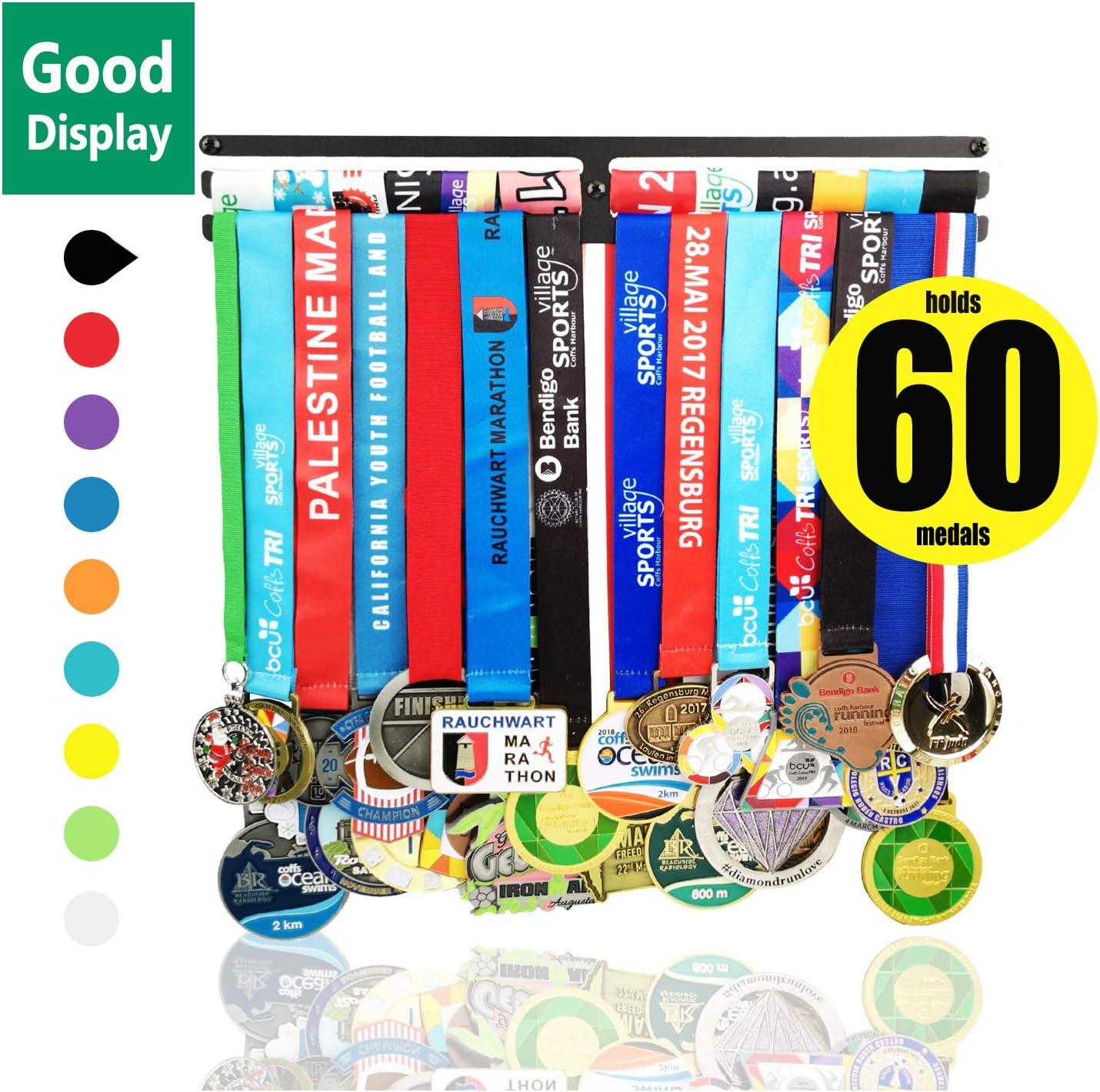 Black Steel Sports Medal Hanger Rack - Display Award Medals for All ...