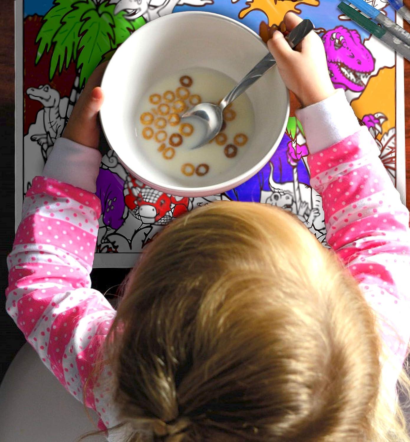 Splat Planet Superhero Cotton Toddler Placemat with 10 Washable Magic ...