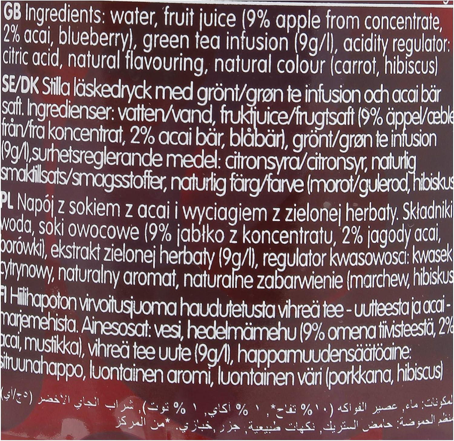 Mangajo Acai Berry Green Tea Drink 250ml - Refreshing Antioxidant ...