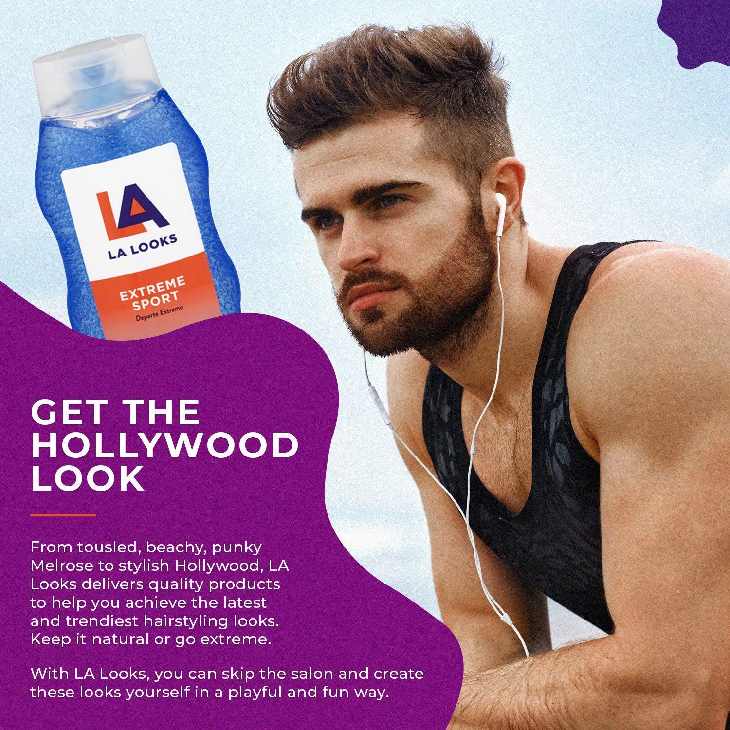 LA Looks Extreme Sport Styling Hair Gel - 20 Oz - High Performance Hold ...