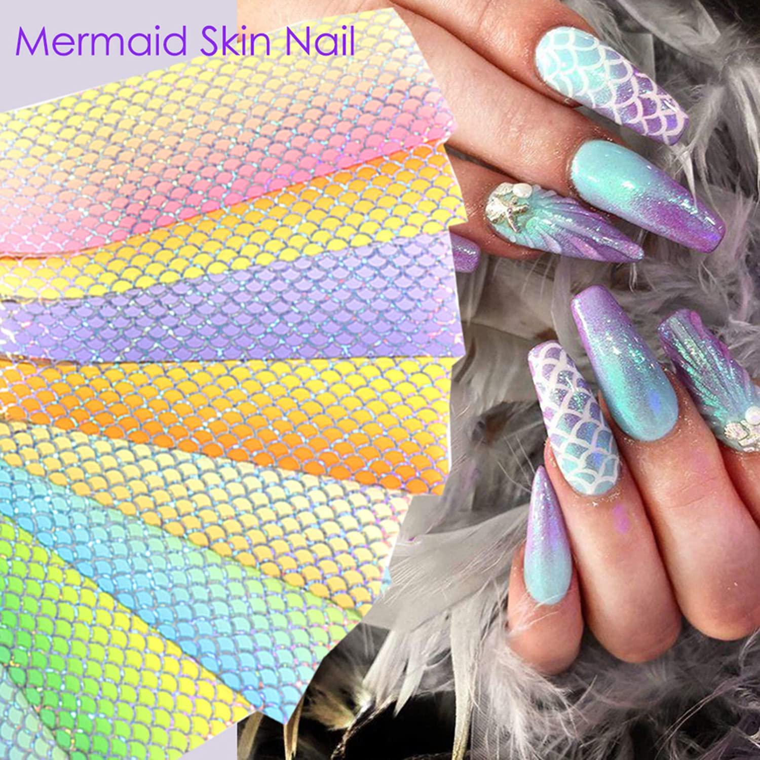 Fish Scale Nail Art
