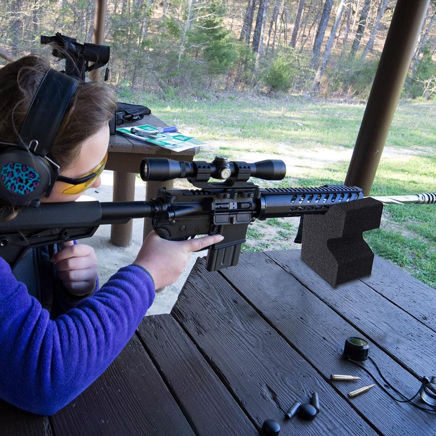 Durable Outdoor Shooting Foam Rest - Lightweight Rifle & Pistol Block ...