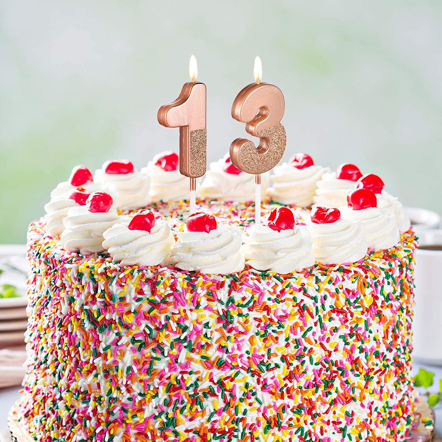 Number 13 Birthday Candle