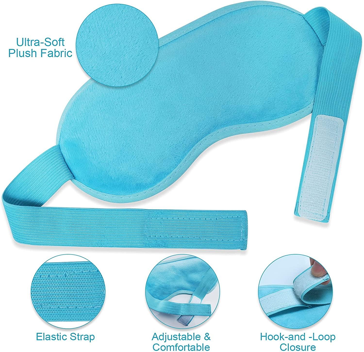 KOLTECH Cooling Gel Eye Mask - Reusable Hot Cold Pack for Stress Relief ...