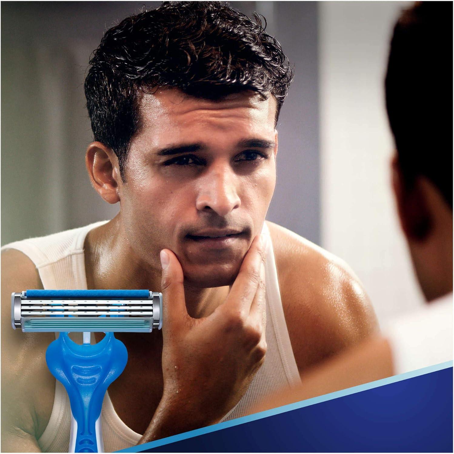 Buy Gillette Sensor3 Cool Pack - 3 Disposable Razors for Men | High ...