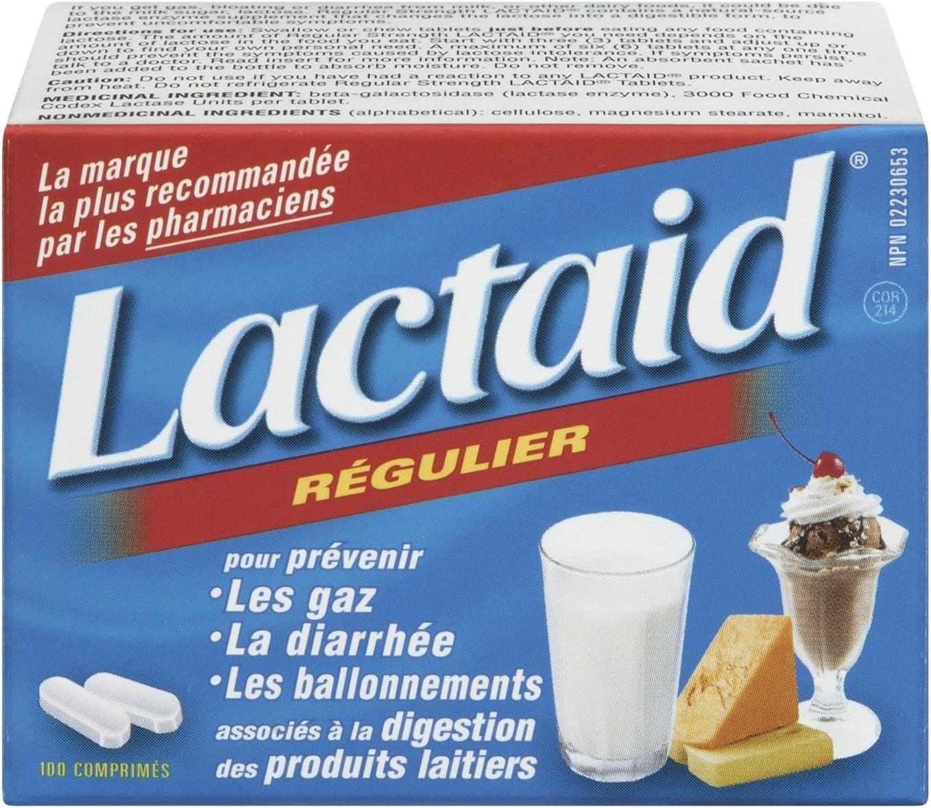 Lactaid Regular Strength Chewable Tablets - Fast-Acting Relief for ...