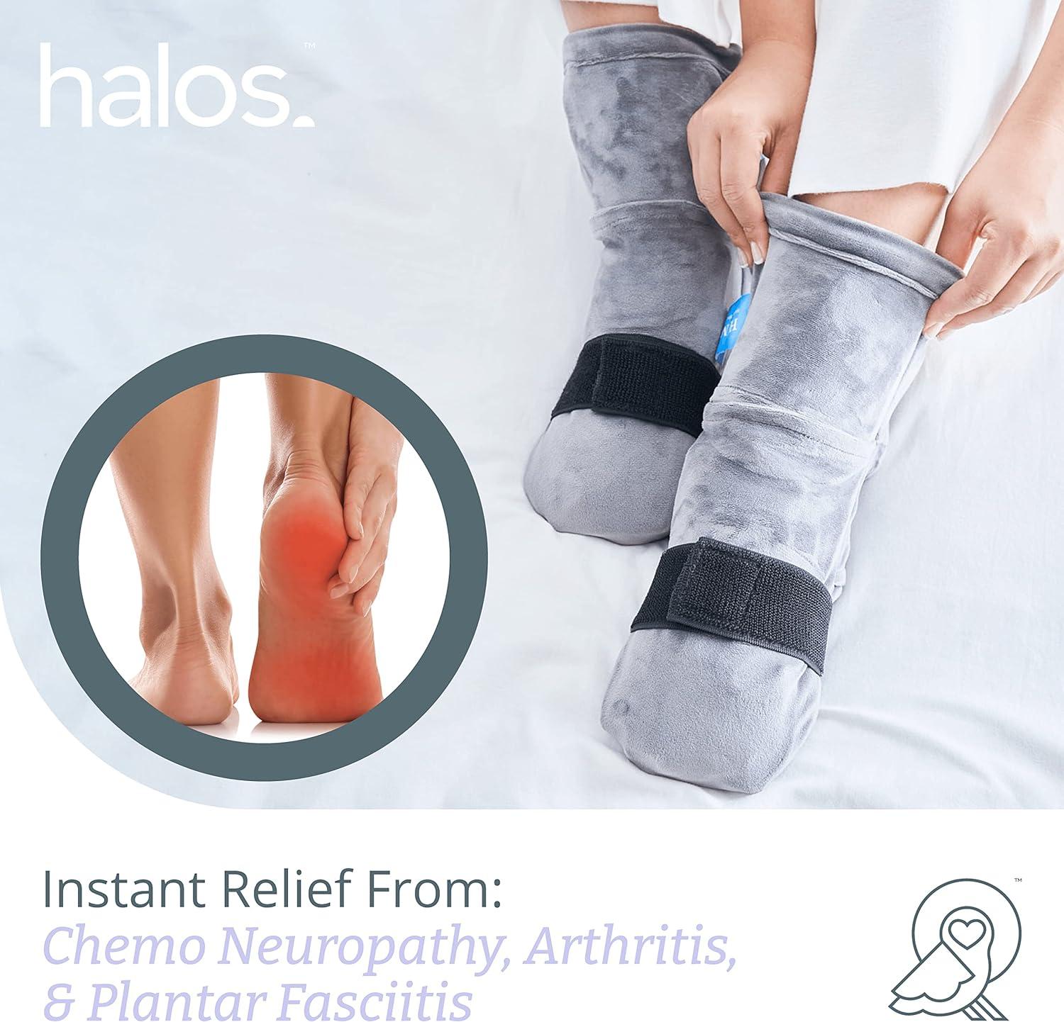 Halos Foot Ice Pack Cold Socks for Swollen Feet Relief | Cooling ...