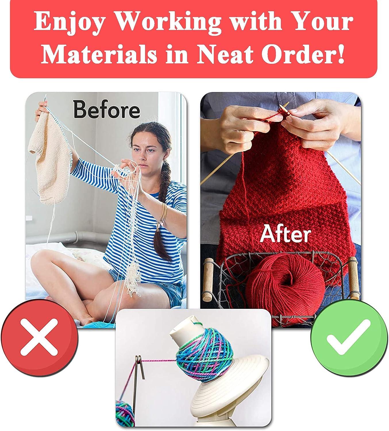 Hand-Operated Yarn Ball Winder | Easy Set-Up & Use Yarn Spinner for ...